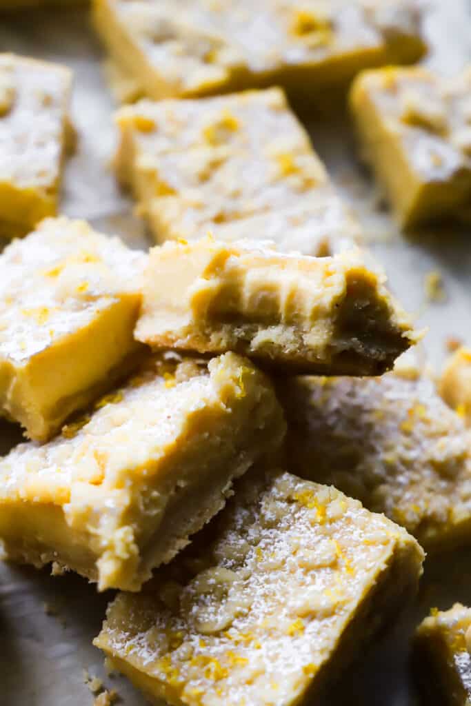 Lemon Shortbread Bars - Baking Guilty
